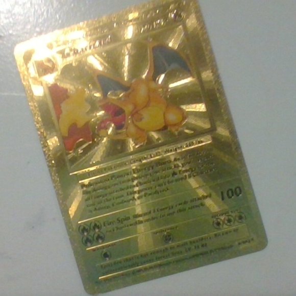 Pokemon | Games | 999 Golden Charizard Pokemon Card For My Coustomer ...